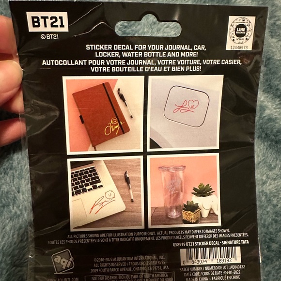 bt21 | Other | Bt2 Tata Signature Sticker Decal | Poshmark